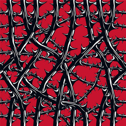 Horror art style horrible seamless pattern Vector Image