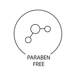 Paraben free icon symbol editable stroke Vector Image