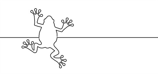 Big toad frog feet or footprint Royalty Free Vector Image
