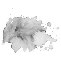 Grayscale abstract watercolor background Vector Image