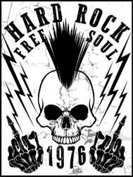 Rock & Roll Music Emblems Set Royalty Free Vector Image