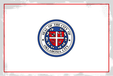 Flag of tulsa city oklahoma Royalty Free Vector Image