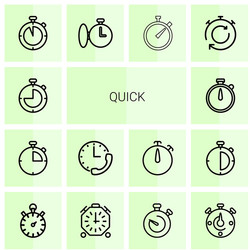9 quick icons Royalty Free Vector Image - VectorStock