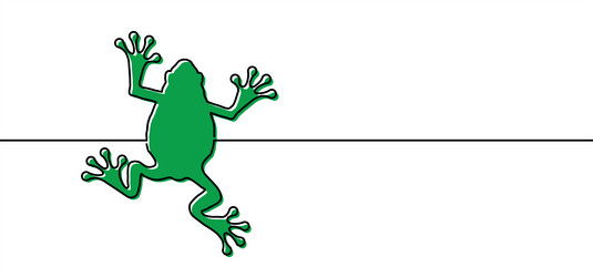 Big toad frog feet or footprint Royalty Free Vector Image