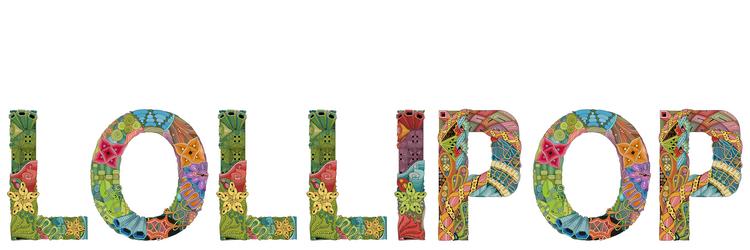 Word sweeet with lollipop decorative entangle Vector Image