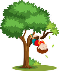 Boy Climbing Tree Vector Images (over 450)