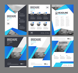Brochure layot set Royalty Free Vector Image - VectorStock