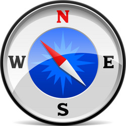 Isolated compass icon fill design Royalty Free Vector Image