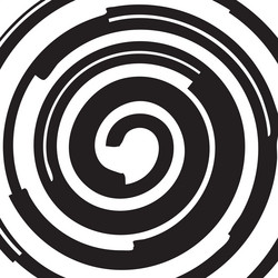 Hypnotic spiral background swirl wave pattern Vector Image