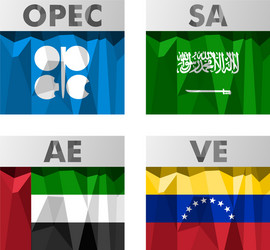 Crossed flags of honduras and the kingdom Vector Image