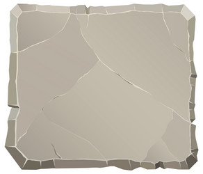 Rock stone cartoon banner set square panel Vector Image