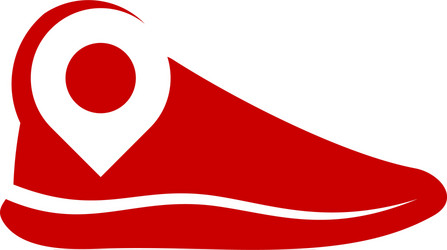 Shoes point logo design concept template icon Vector Image