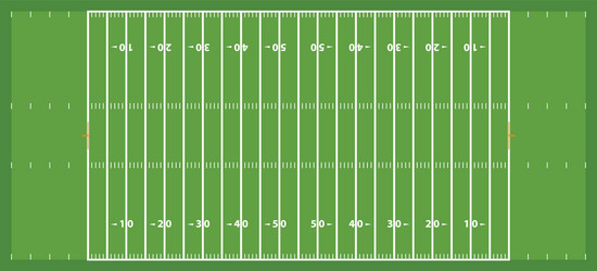 Football Field Isolated Royalty Free Vector Image