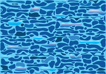 Abstract blue water background with waves Vector Image