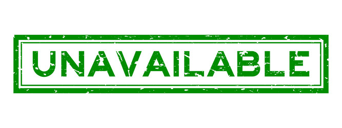 Grunge red unavailable word square rubber seal Vector Image