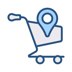 Market location icon Royalty Free Vector Image