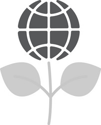 Save the world symbol Royalty Free Vector Image