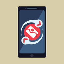 Smartphone design app icon white background Vector Image