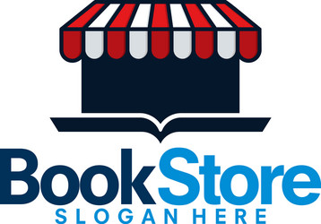 Book store logo template sale learning logo Vector Image