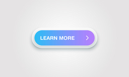 Colorful shiny and clean button for websites Vector Image