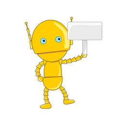 Cute robot thinking Royalty Free Vector Image - VectorStock