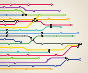Metro route map Royalty Free Vector Image - VectorStock