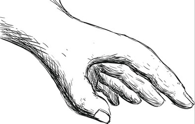 Drawing of Outstretched Hand Fingers Vector Images (54)
