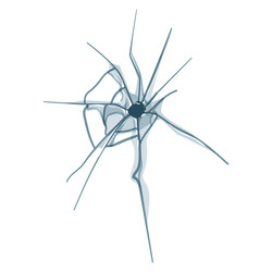 Accident broken glass cartoon Royalty Free Vector Image