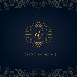 Initial letters cl monogram logo design bundle Vector Image