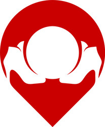 Shoes point logo design concept template icon Vector Image