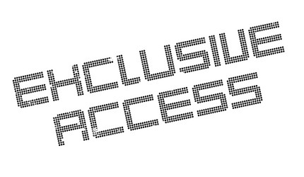 Exclusive access rubber stamp Royalty Free Vector Image