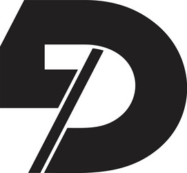 Letter hp arrow up logo Royalty Free Vector Image