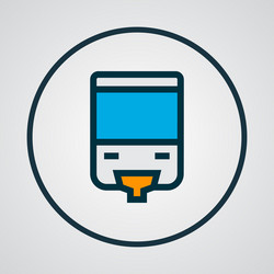 Monorail icon colored line symbol premium quality Vector Image