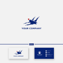 Simple drone cam star military logo Royalty Free Vector