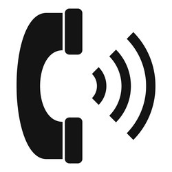 Call icon simple customer page Royalty Free Vector Image