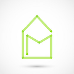 Colorful local mail Royalty Free Vector Image - VectorStock