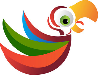 Cartoon parrot Royalty Free Vector Image - VectorStock