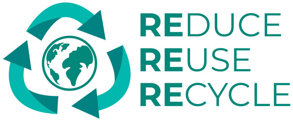 Reduce reuse recycle symbols icons eco Royalty Free Vector