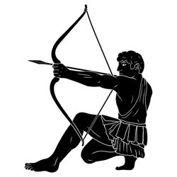 Ancient Greek Rider Royalty Free Vector Image - VectorStock