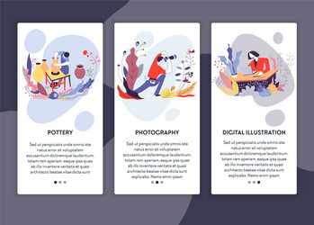 Pottery studio infographics Royalty Free Vector Image