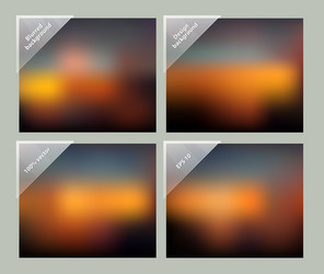 Blurred web design template Royalty Free Vector Image