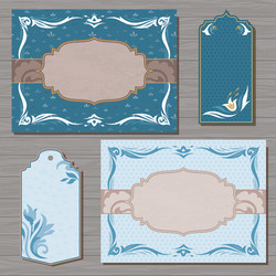 Decorative card template Royalty Free Vector Image