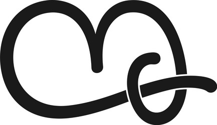 Letter m geometric retro logo Royalty Free Vector Image