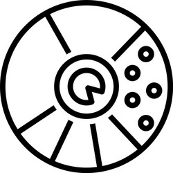 Round value chart Royalty Free Vector Image - VectorStock