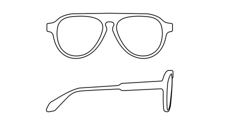 Eyeglasses Side View Vector Images (over 140)