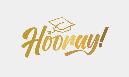 Happy graduation quote handwritten typographic art