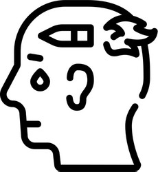 Find the difference line icon Royalty Free Vector Image