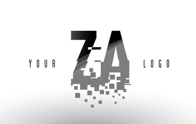 Za z a letter modern logo design with yellow Vector Image