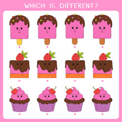 Find the odd one in group Royalty Free Vector Image