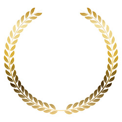 Golden Laurel Wreath Royalty Free Vector Image